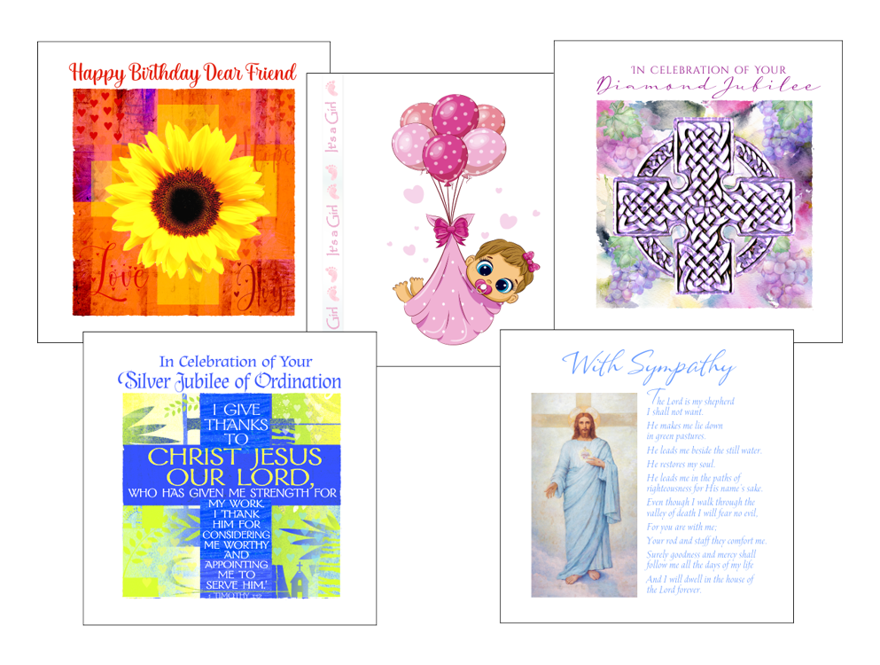 Symbolic Quality Christian Cards | Ordination Anniversary